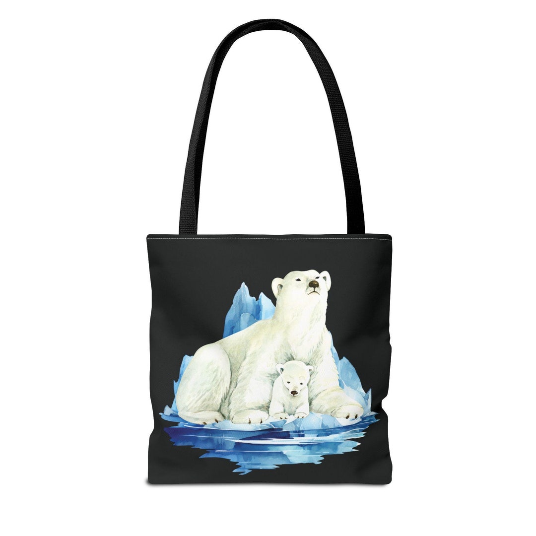 Polar Bear Tote Bag, Bear Tote Bag, Wildlife Tote Bag - Etsy