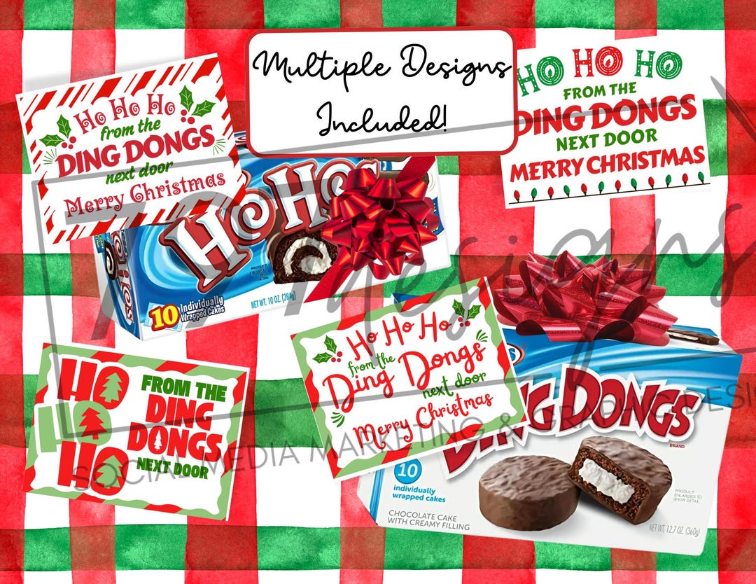 Funny Christmas Printable | "ho Ho Ho From the Ding Dongs Next Door ...