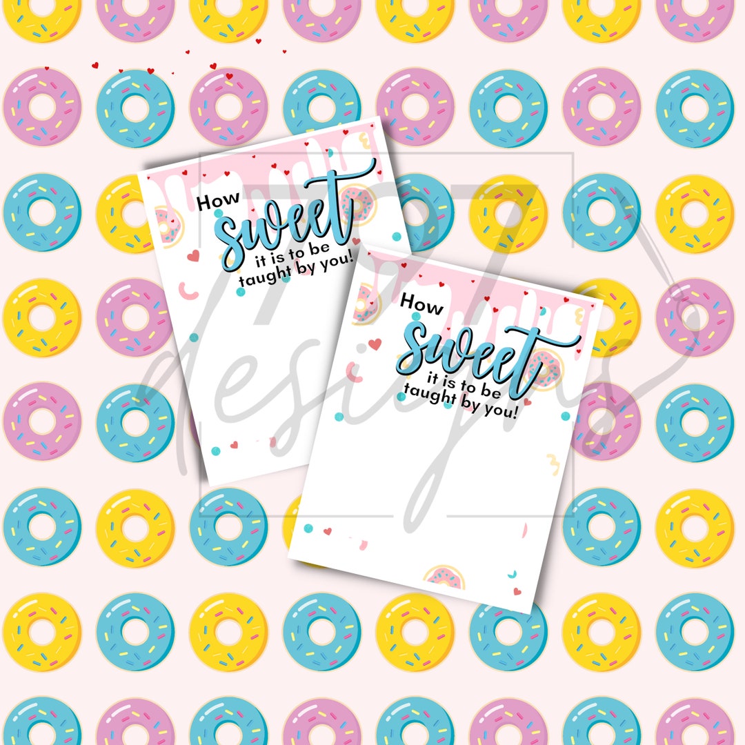 Cute, Adorable, Ready to Print, Donut Valentine's Day Gift Card Holders ...