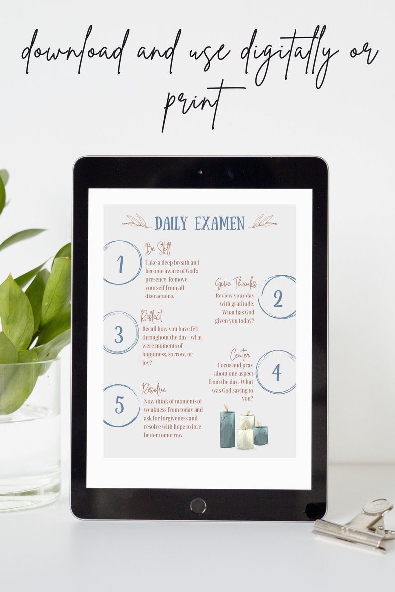 Christian/catholic Daily Examen ignatian Spiritual Exercise - Etsy