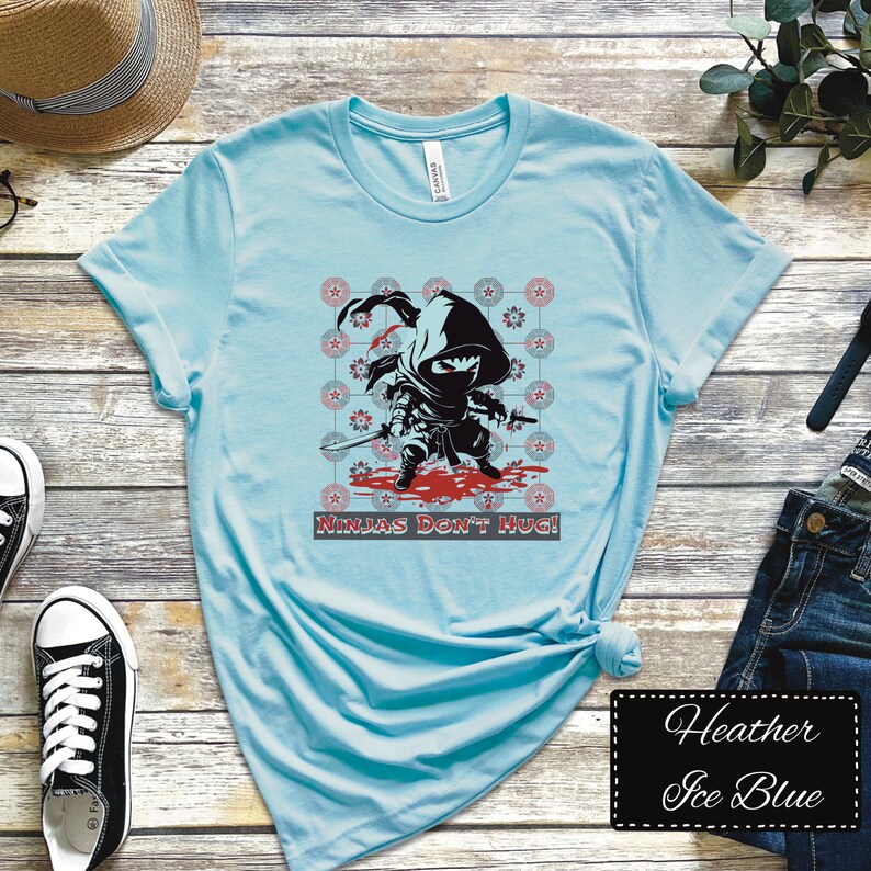 Ninjas Don't Hug T Shirt for Goth Girl Baddie Ninja No - Etsy
