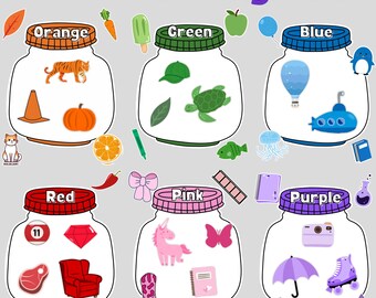 Color Matching Activity for Kids, Toddler Color Printables, Montessori ...