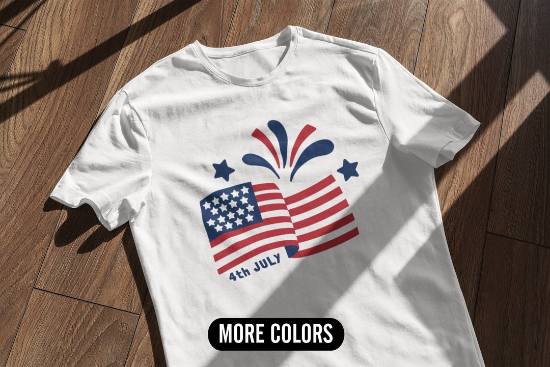 4th of July America Flag T-shirt, 4th of July Flag Shirt, Patriotic T ...