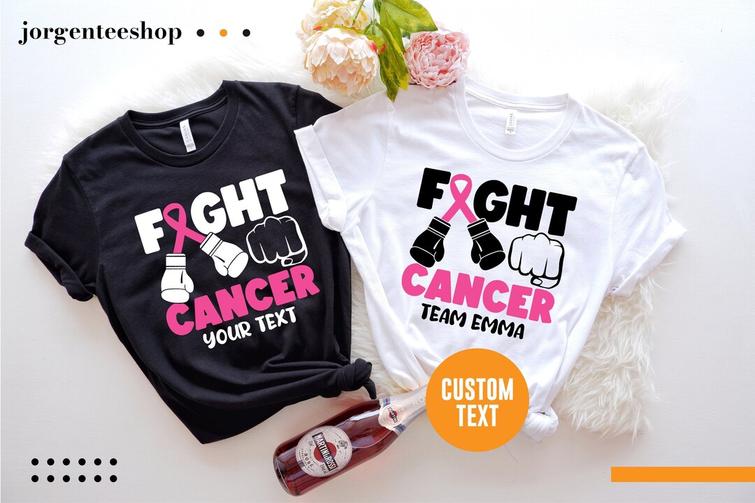 Custom Fight Cancer Shirt, Breast Cancer Support Squad Tee, Breast ...