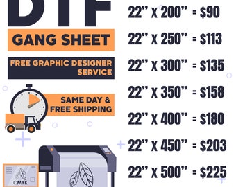 Mega Bulk Gang Sheet, Gang Sheet Print, Same Day Service, Dtf Transfers ...