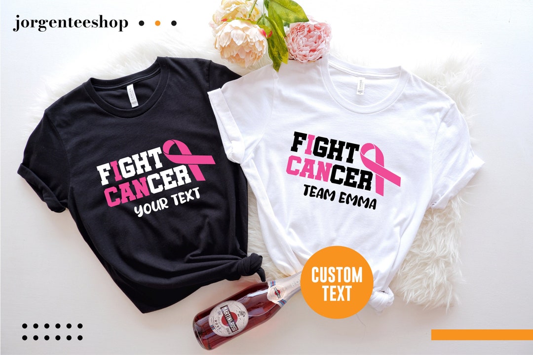 Custom Fight Cancer Shirt, Breast Cancer Support Squad Tee, Breast ...