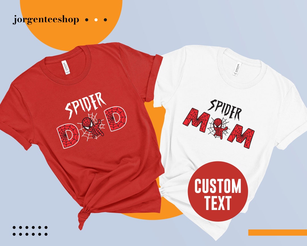 Custom Family Spider Shirts, Spider Dad, Spider Mom Shirts, Family ...