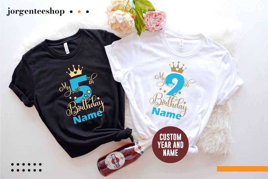 Custom Birthday Boy Shirt, Family Birthday Shirts, Birthday Tshirt ...