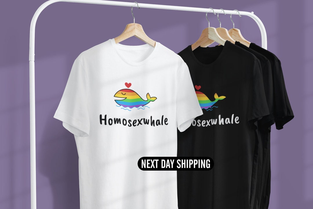 Homosexwhale Rainbow Whale Shirt, LGBT Pride Shirt, Equality Shirt ...