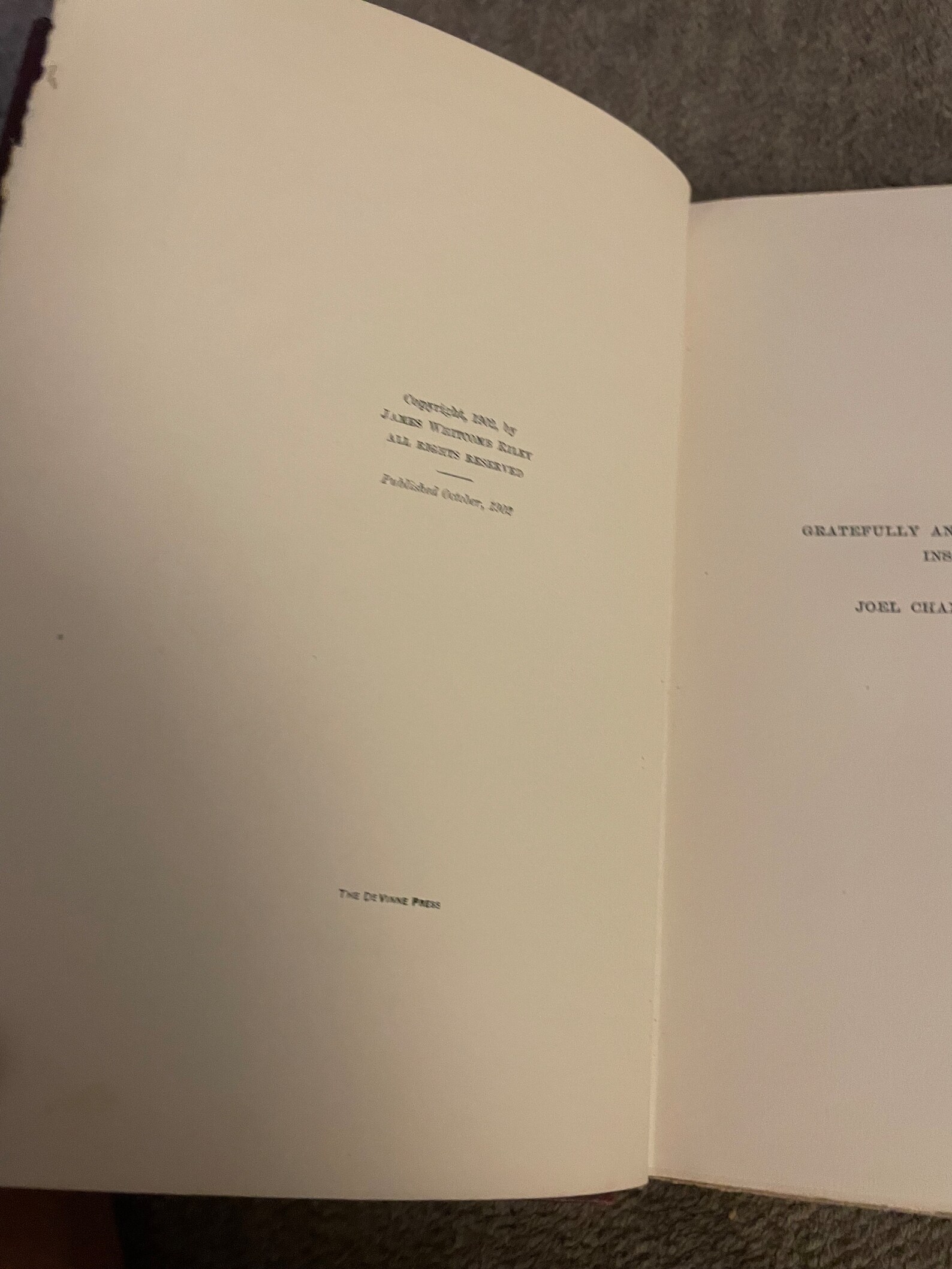 The Book of Joyous Children, by James Whitcomb, Riley, 1902 - Etsy