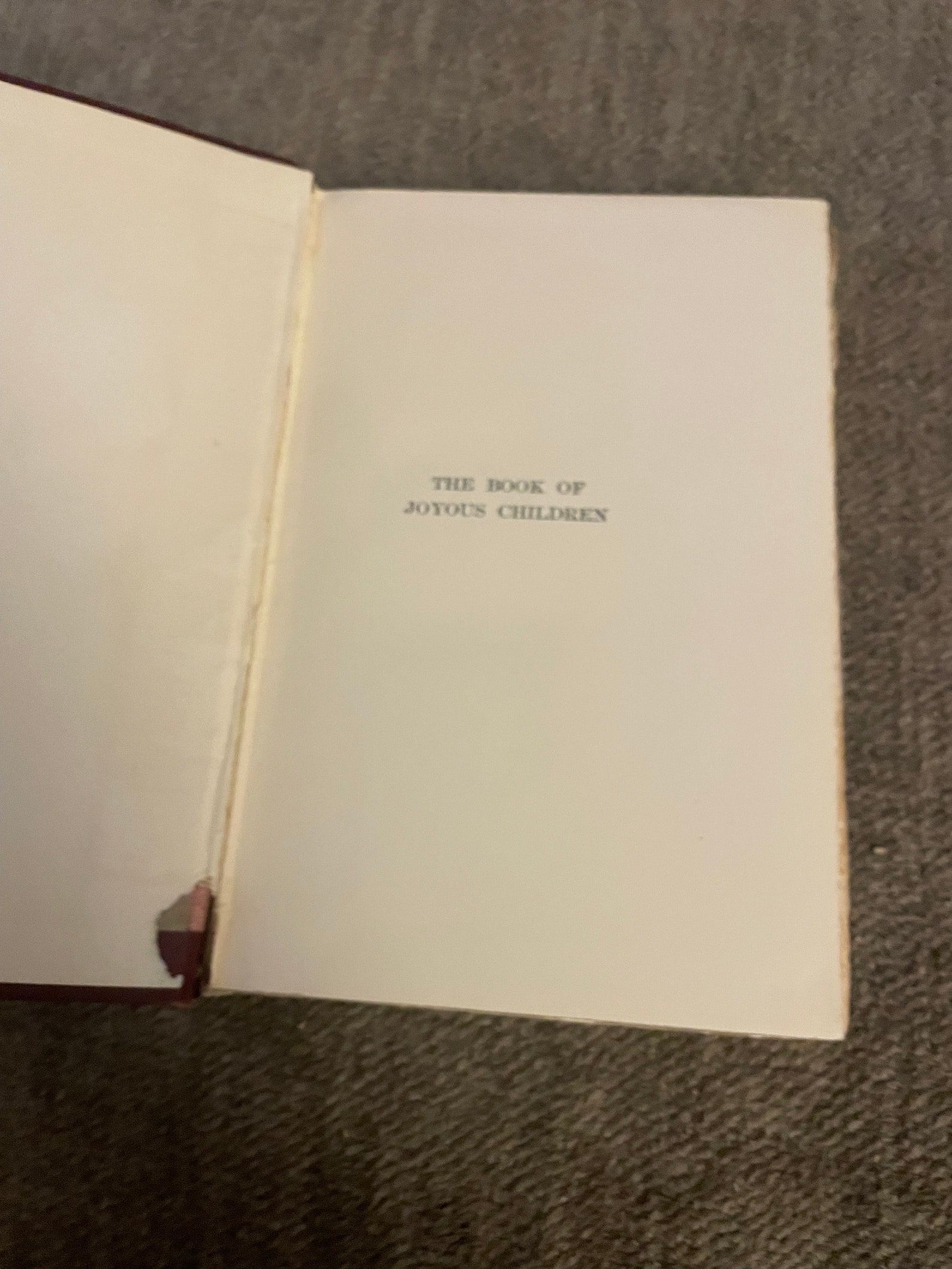 The Book of Joyous Children, by James Whitcomb, Riley, 1902 - Etsy