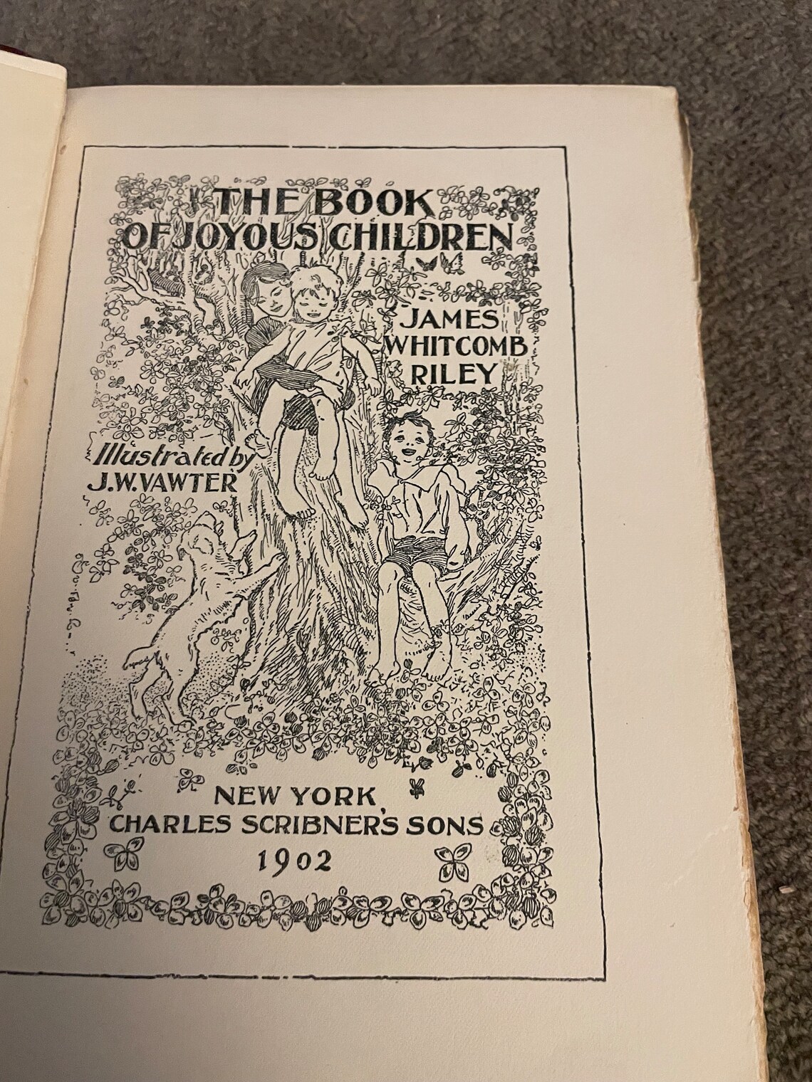 The Book of Joyous Children, by James Whitcomb, Riley, 1902 - Etsy