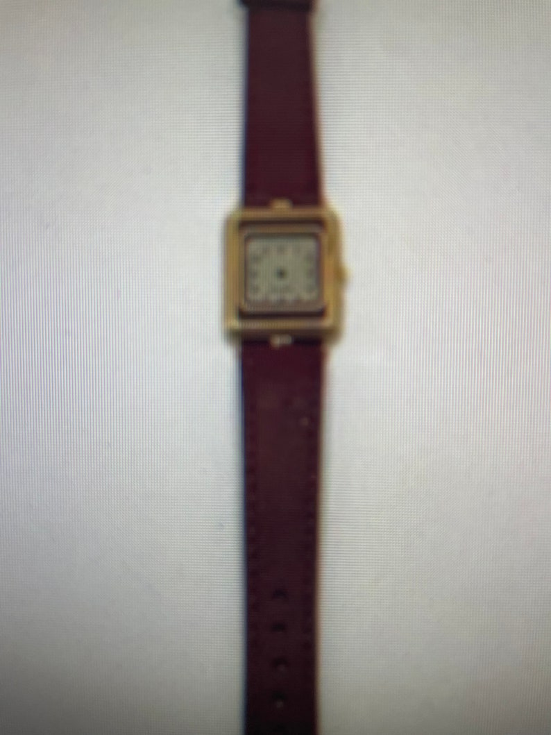 Vintage Marcel, 963 Burgundy, Leather LCD Retro Watch - Etsy
