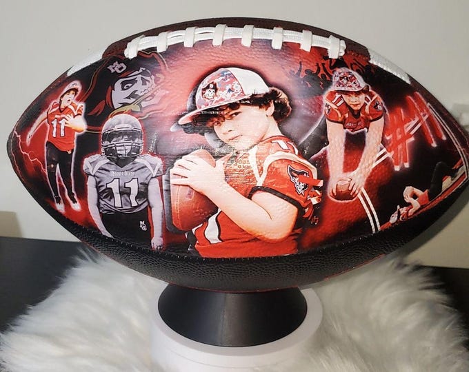 Custom Photo Football, Personalized Team Gift, Senior Gift - Etsy
