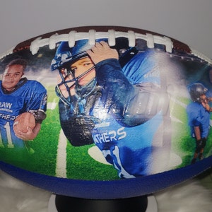 Custom Photo Football, Personalized Team Gift, Senior Gift - Etsy