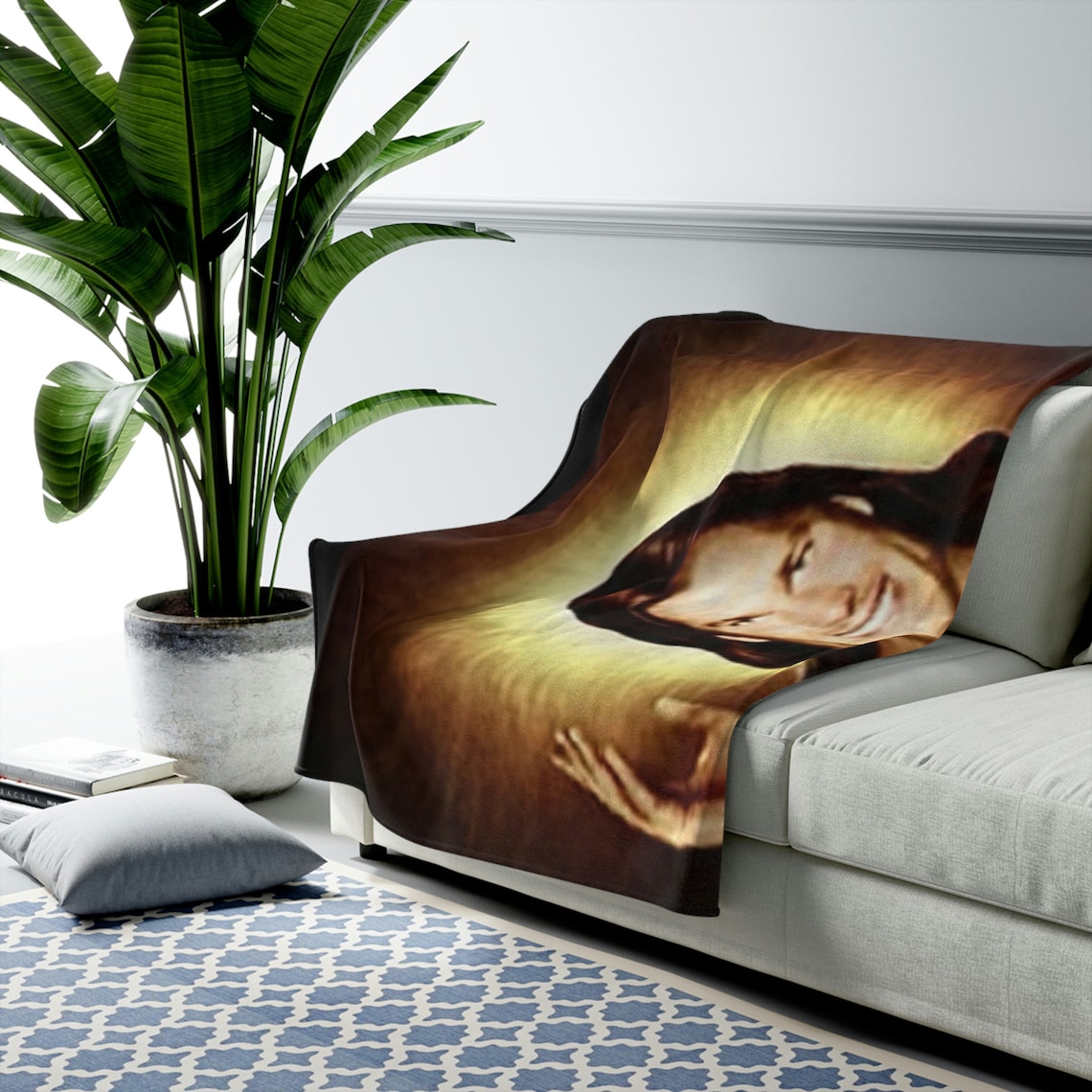 Tom Brady Jesus Plush Blanket - Etsy