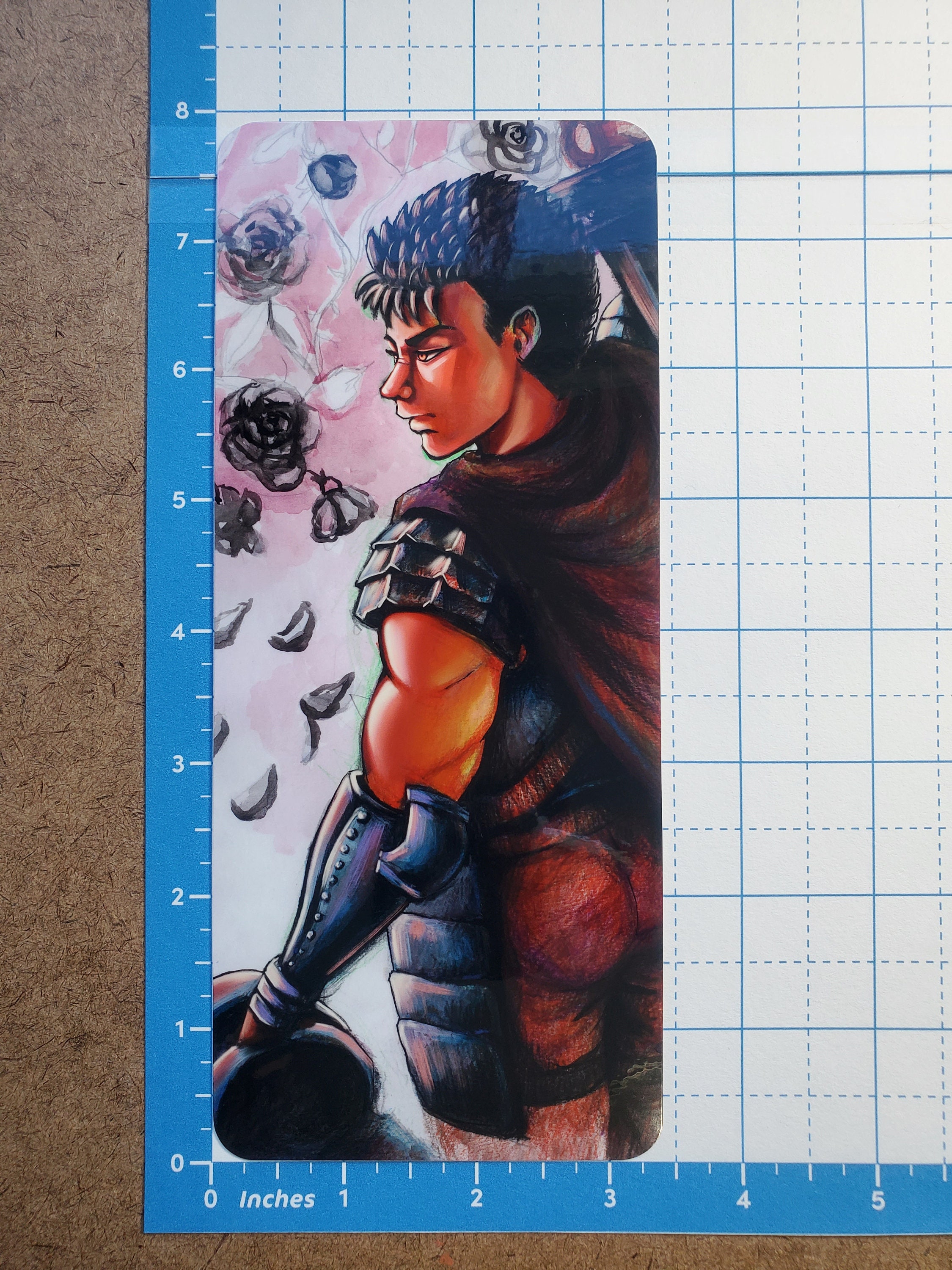Dark Fantasy Anime Bookmarks, Illustration, Small Prints - Etsy