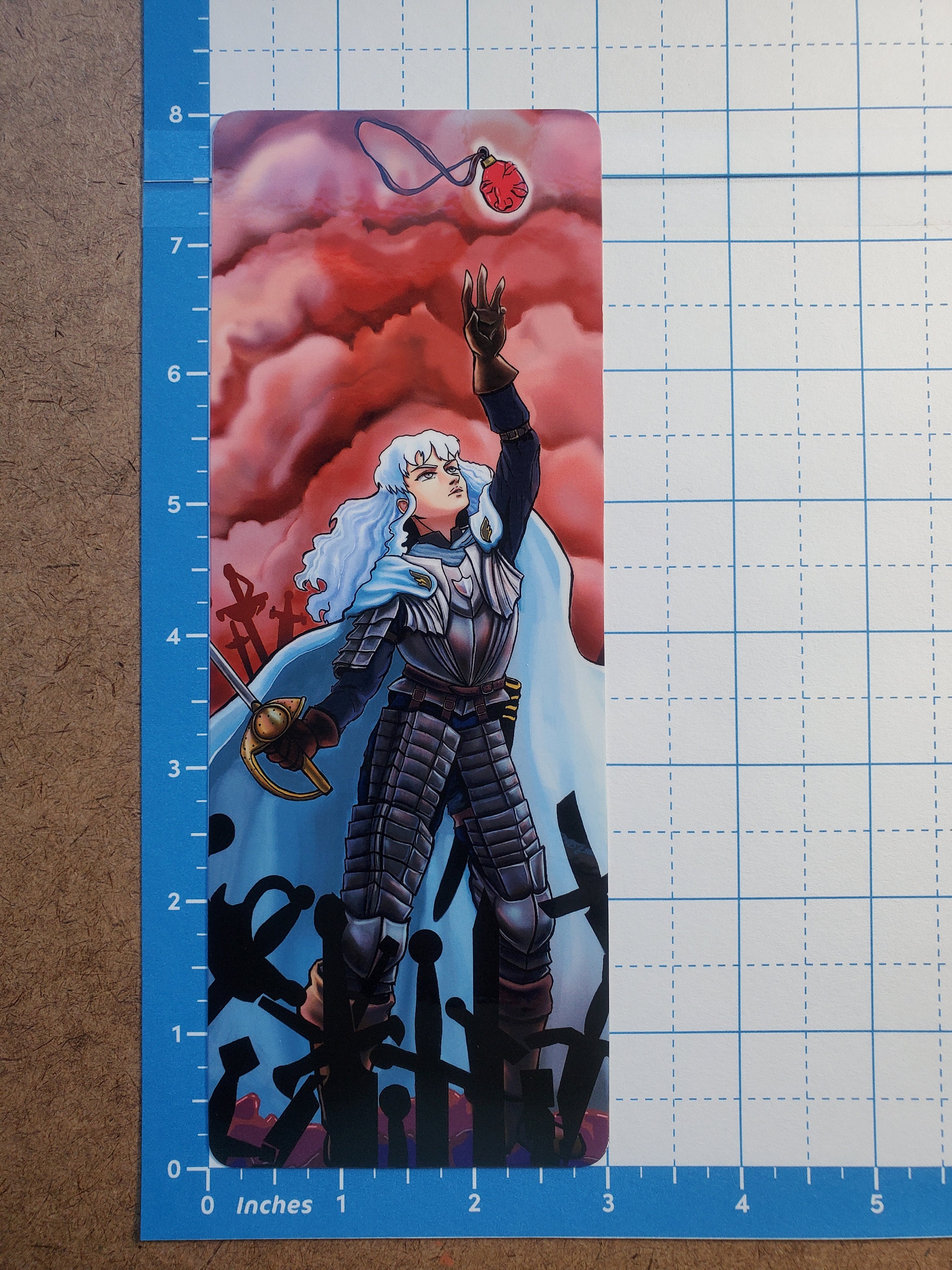 Dark Fantasy Anime Bookmarks, Illustration, Small Prints - Etsy