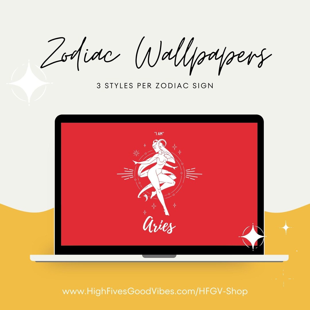 Aries Zodiac Desktop/laptop Wallpaper - Etsy