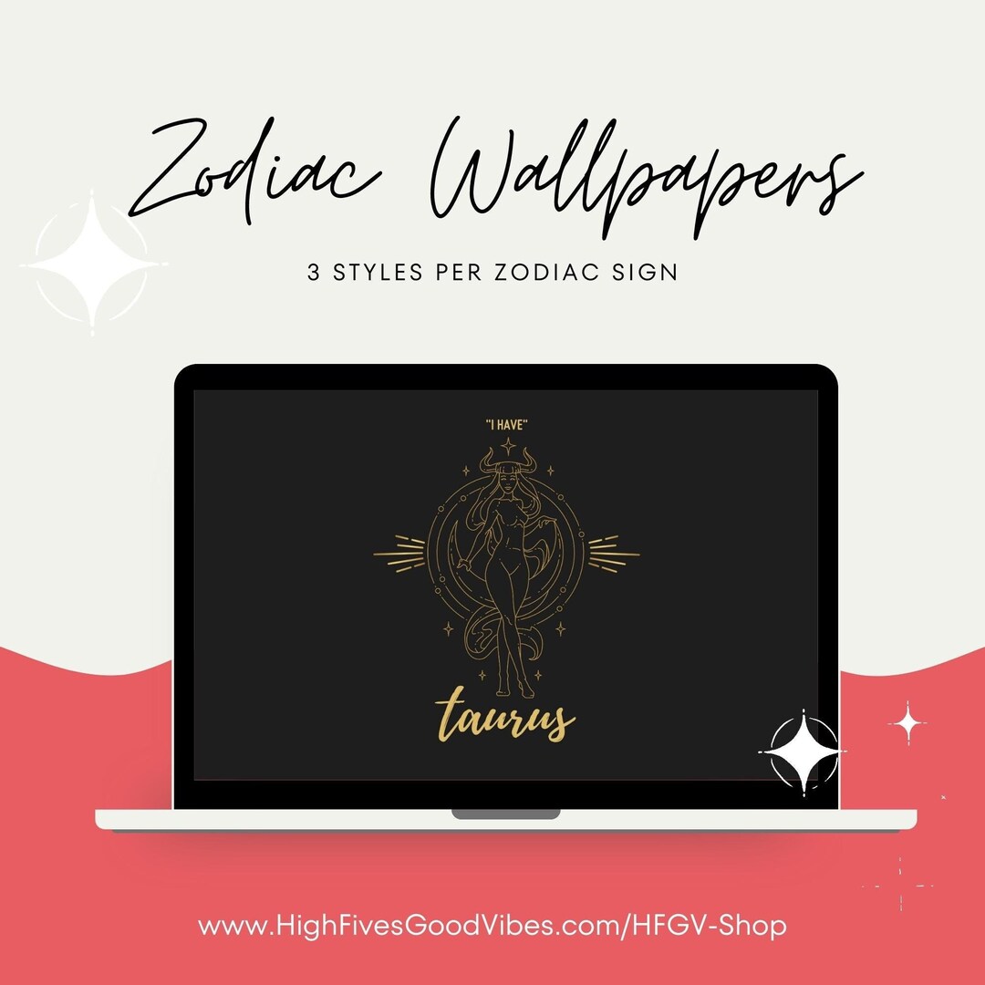 Taurus Zodiac Desktop/laptop Wallpaper - Etsy
