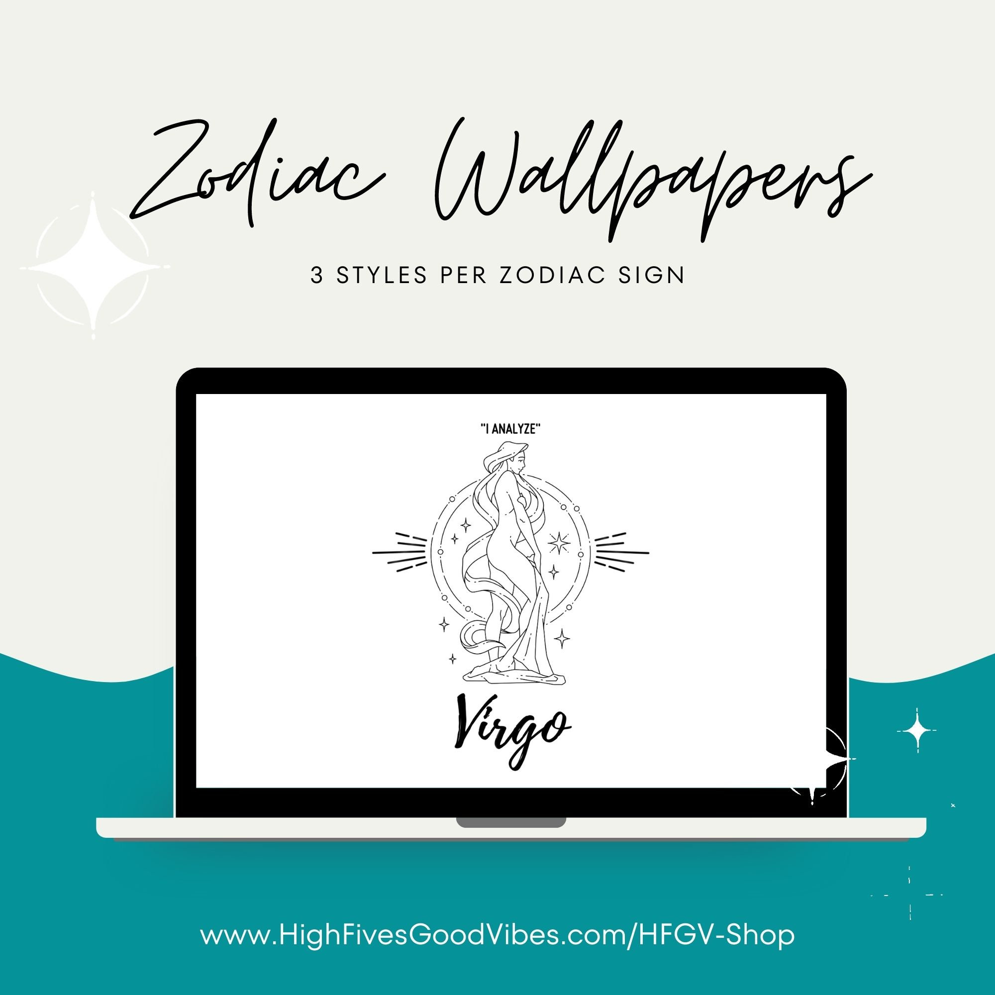 Virgo Zodiac Desktop/laptop Wallpaper - Etsy