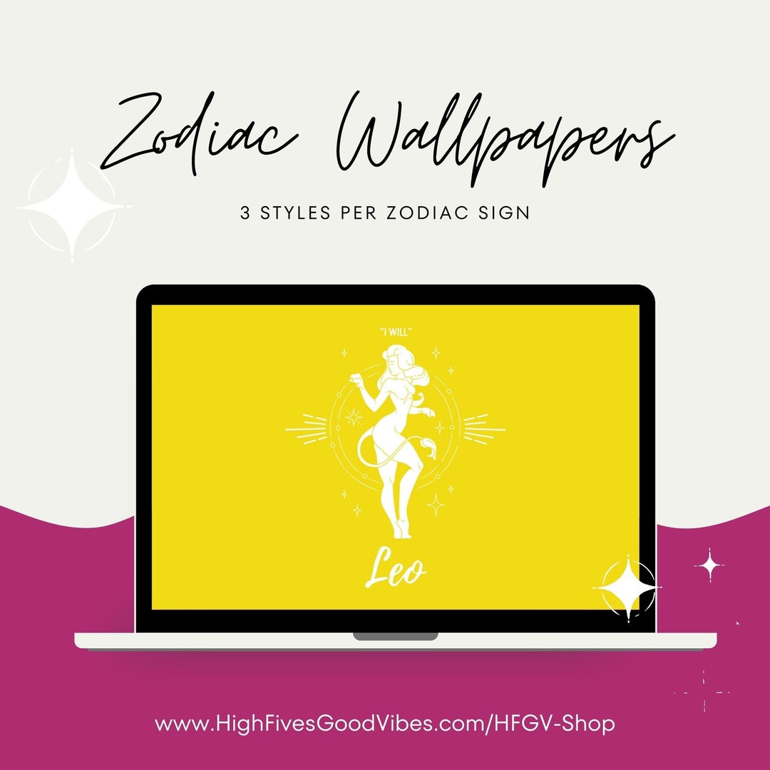 Leo Zodiac Desktop/laptop Wallpaper - Etsy