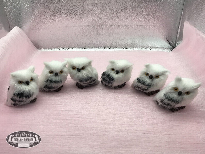 Mini Fluffy Snow Owl - Etsy