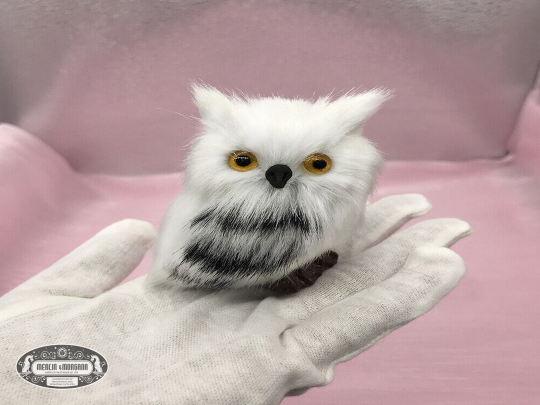 Mini Fluffy Snow Owl - Etsy