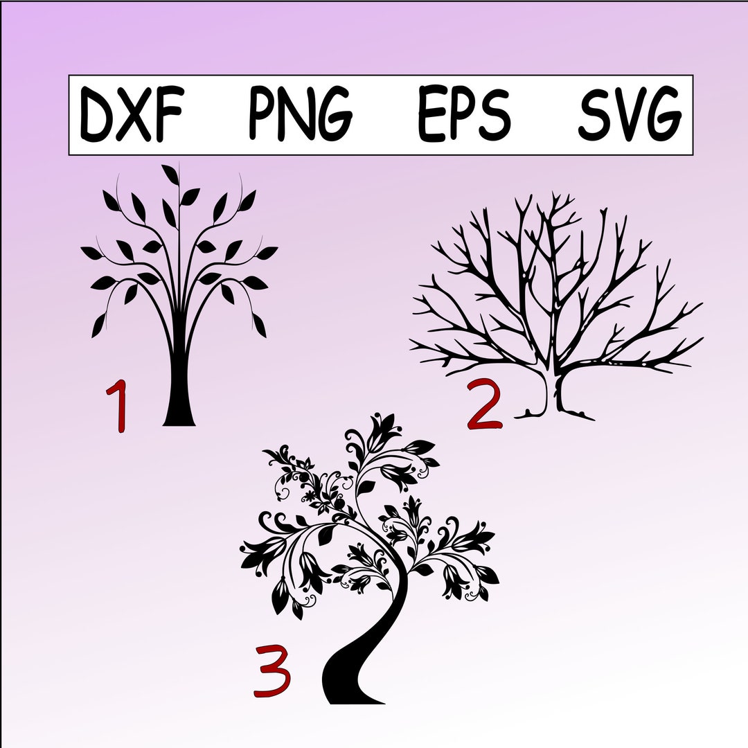 Tree Group 1 Svg Dxf Eps Png for Shirts, Mugs, Decals, Stickers, Cards ...