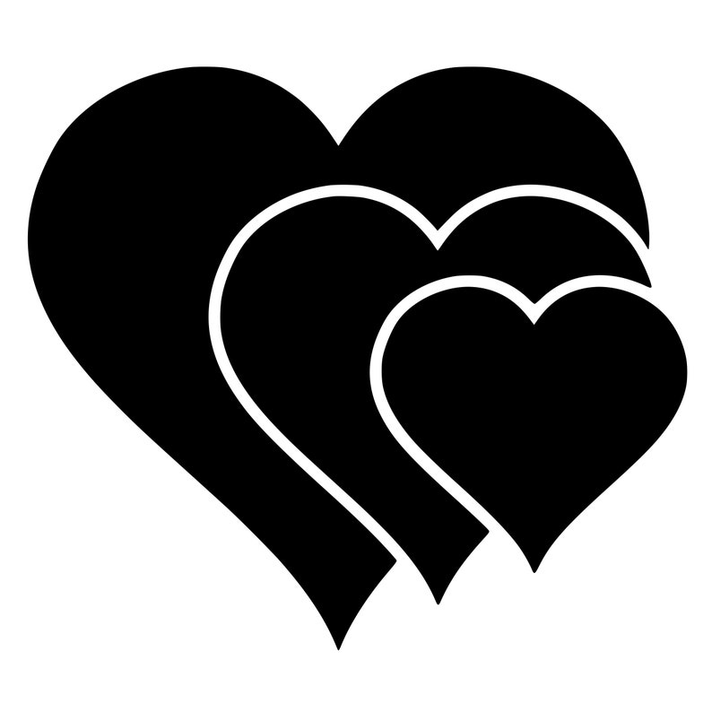 Multiple Heart 2 Svg Png Dxf Eps - Etsy