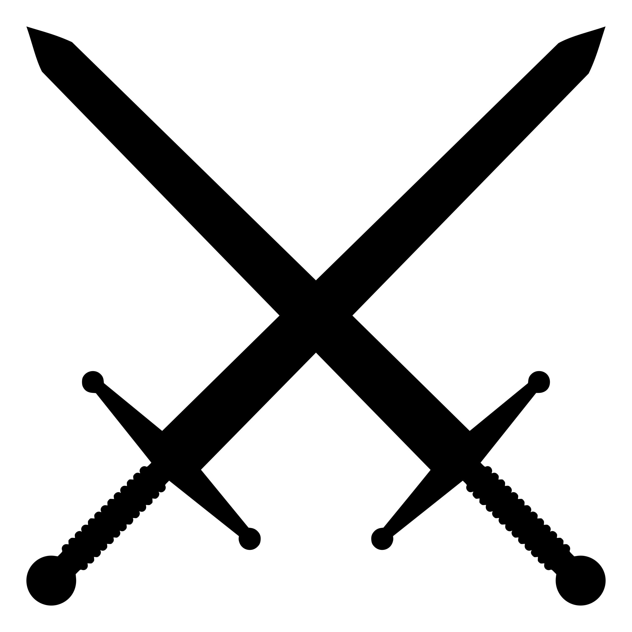 Crossed Swords 1 Svg Dxf Eps Png for Shirts, Mugs, Decals, Stickers ...