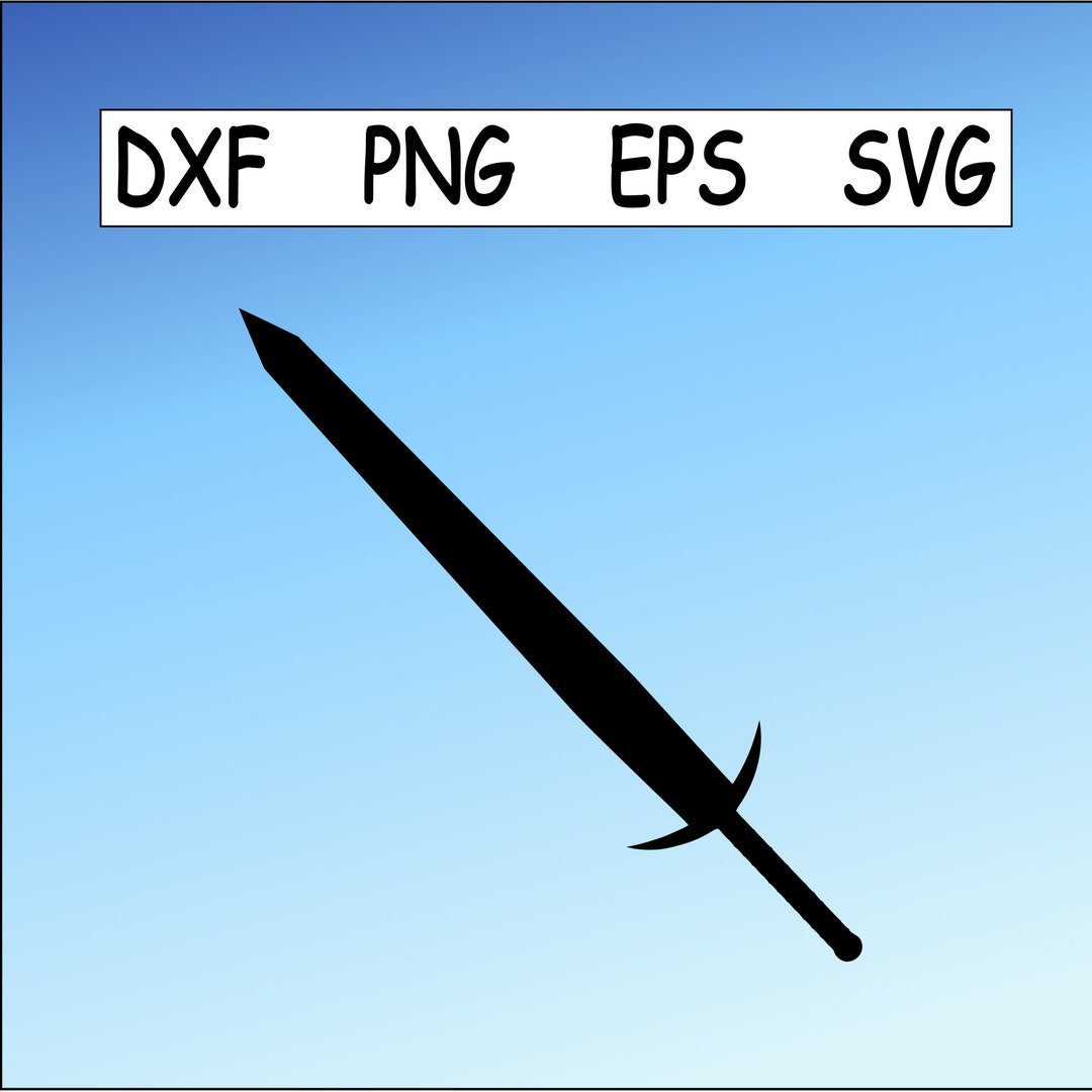 Sword 1 Digital Image Svg Dxf Eps Png for Shirts, Mugs, Decals ...