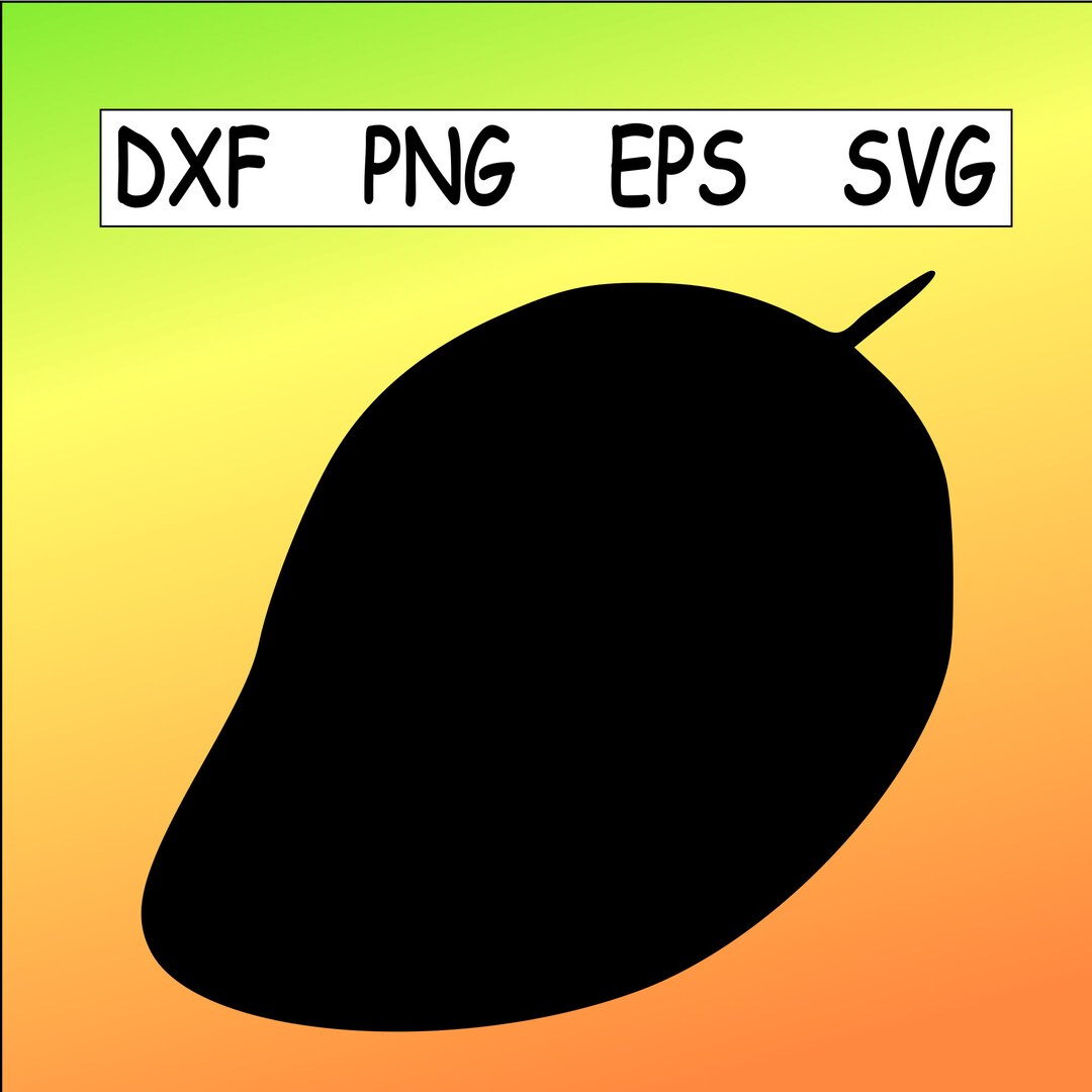 Fruit 6 Mango Svg Dxf Eps Png for Shirts, Mugs, Decals, Stickers, Cards ...