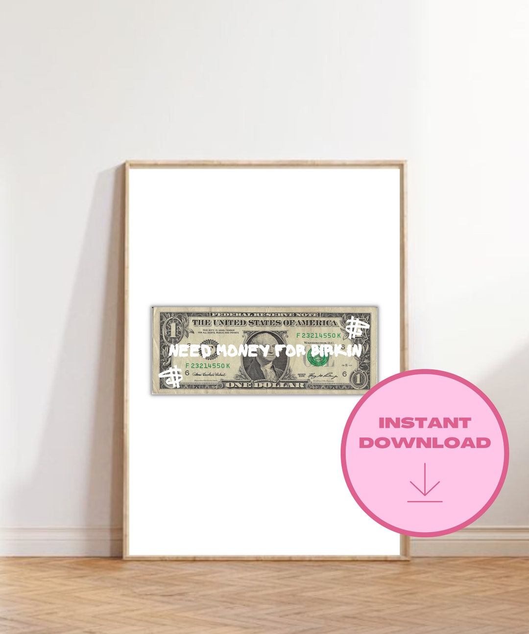 Need Money for Birkin Print, Digital Download, Fashion Print, Trendy ...