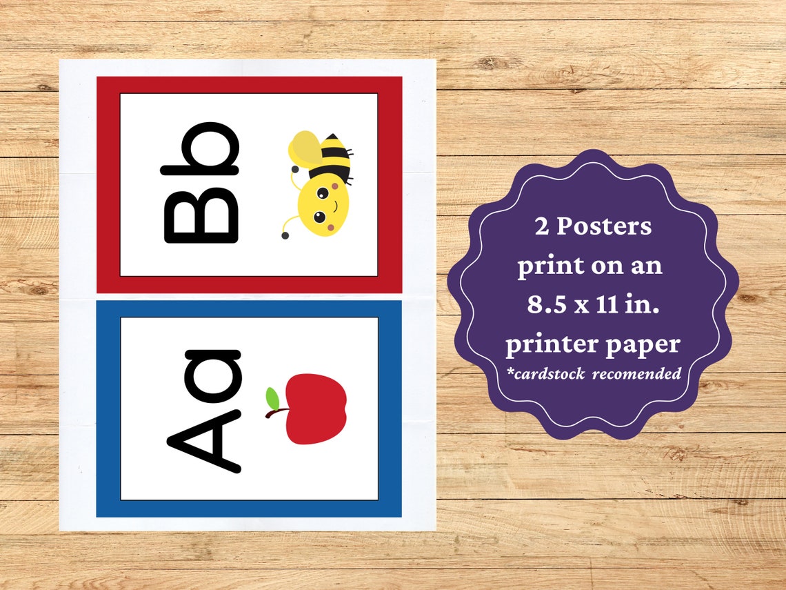 Alphabet Posters, A-Z Printable Posters, Posters to Practice Letter ...