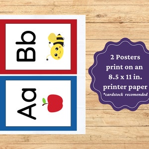 Alphabet Posters, A-Z Printable Posters, Posters to Practice Letter ...