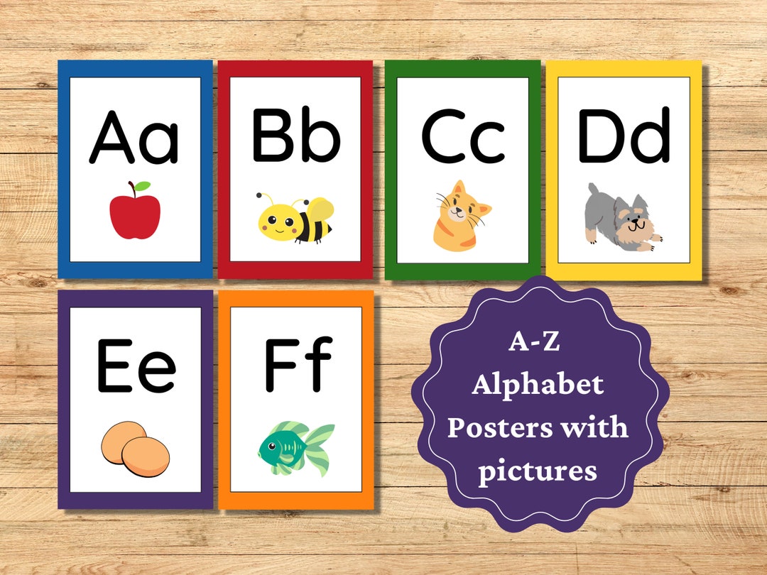 Alphabet Posters, A-Z Printable Posters, Posters to Practice Letter ...