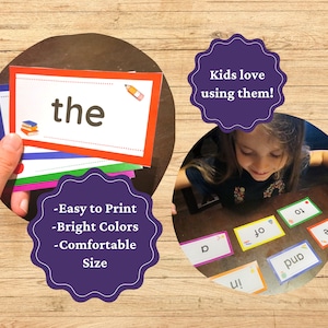 Sight Words - 100 Printable Flashcards for Kindergarteners (fry's 1st ...