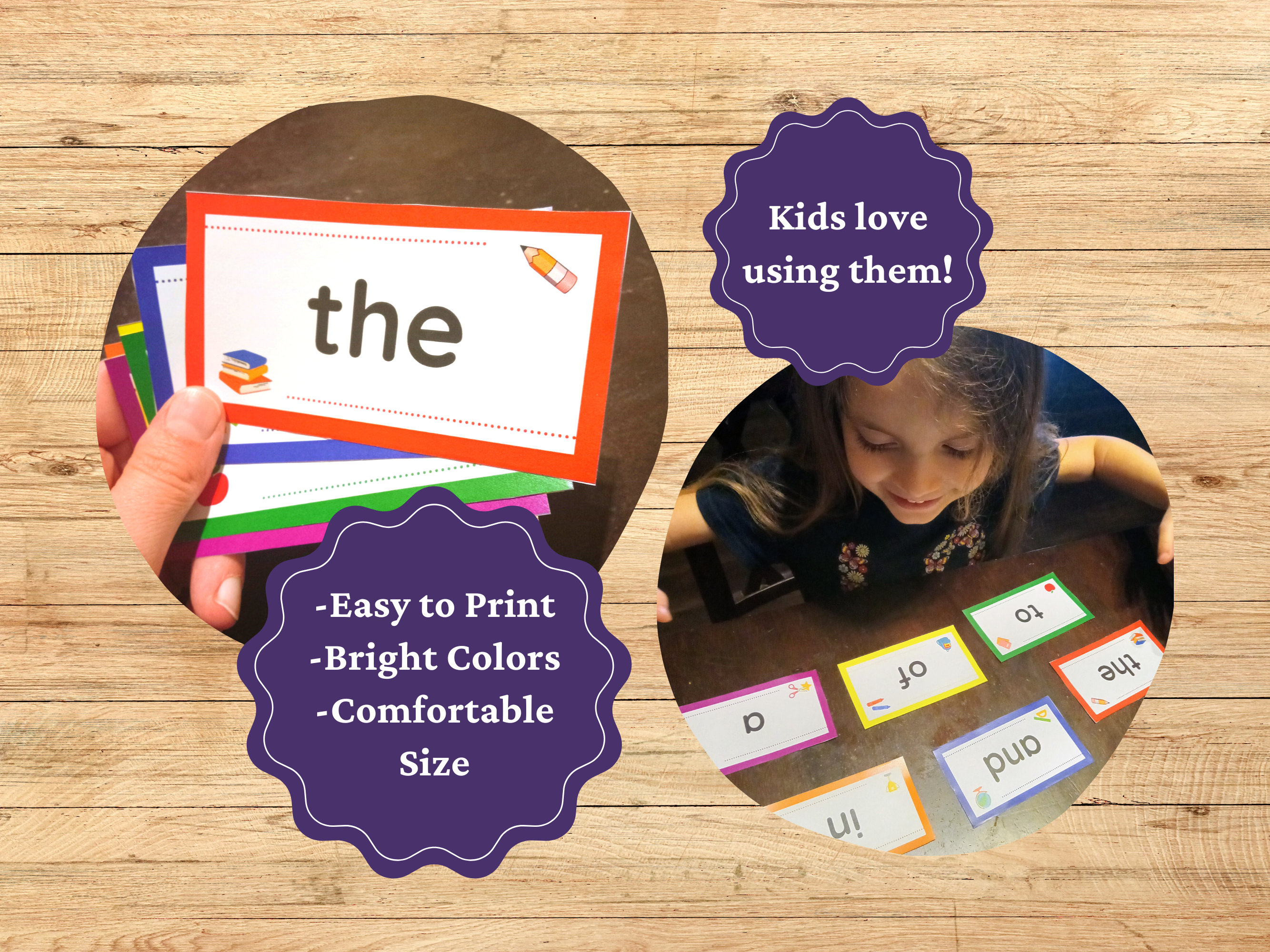 Sight Words - 100 Printable Flashcards for Kindergarteners (fry's 1st ...