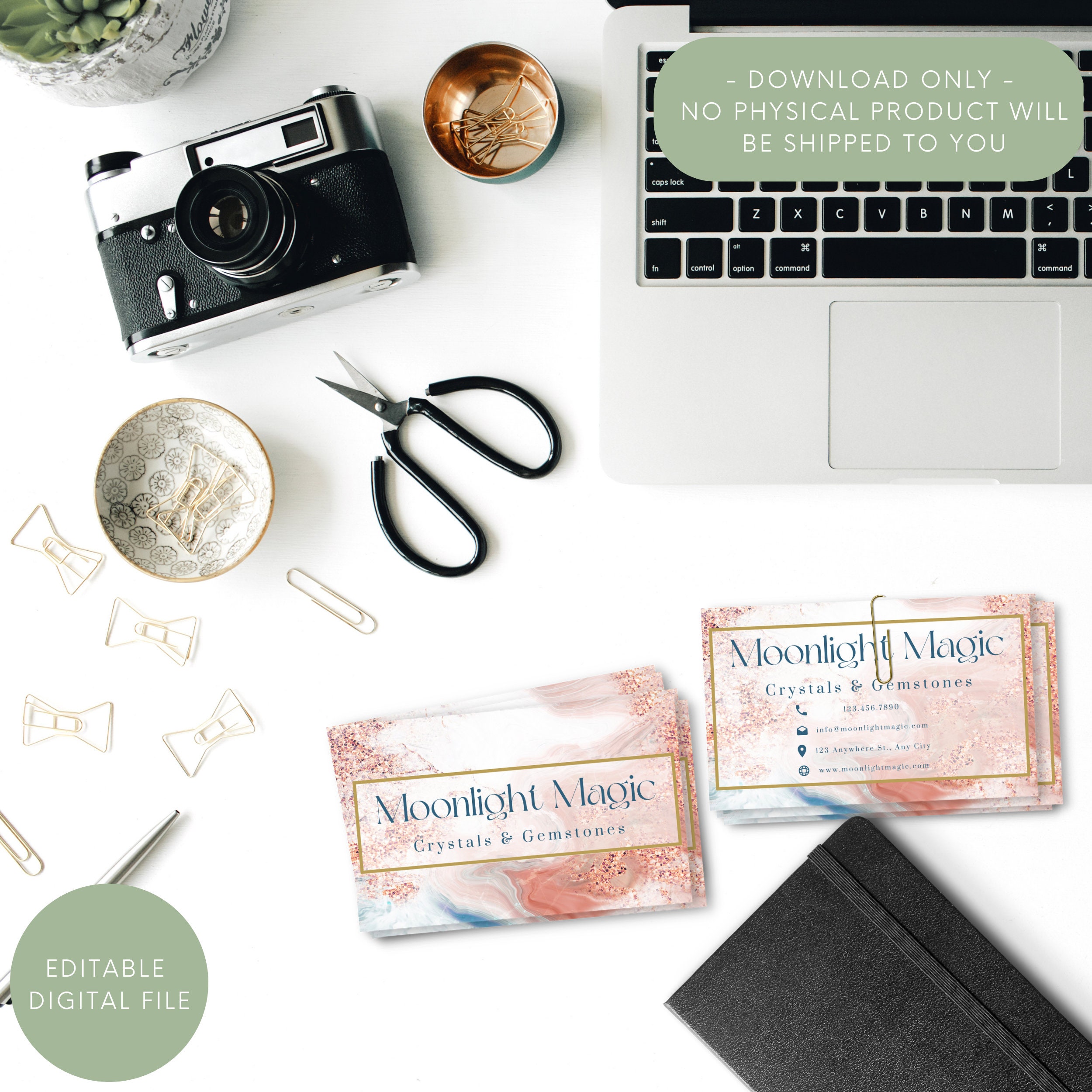 Flirty and Fun Customizable Digital Business Cards - Instant Download ...