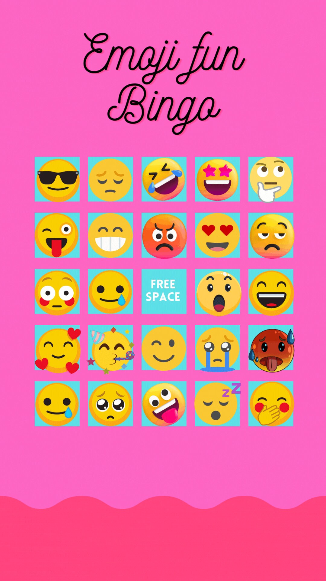 Emoji Bingo Printable Sheets - Etsy