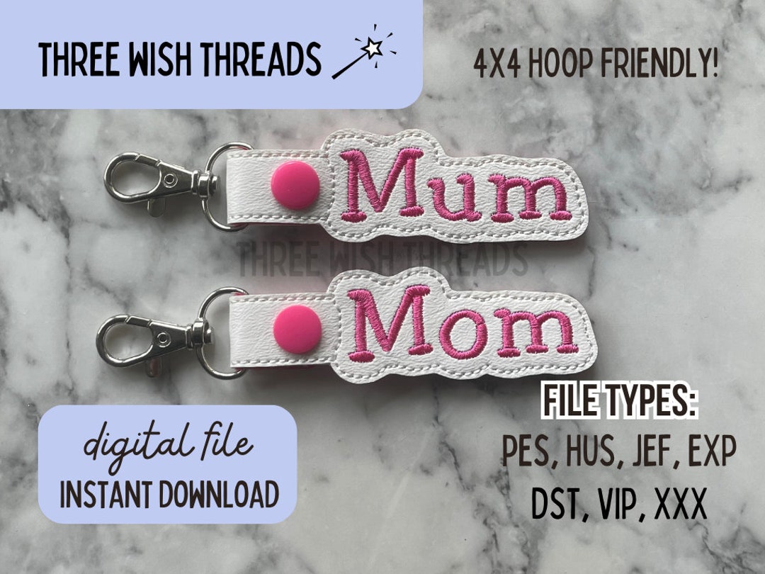 ITH Mom Snap Tab File Mum Snap Tab File Machine Embroidery Instant ...