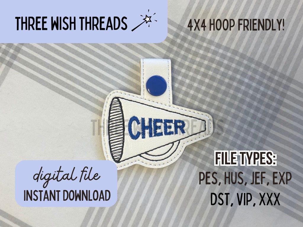 ITH Cheer Tab File Cheerleader Snap Tab Machine - Etsy