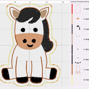 ITH Pony Feltie File || Horse Feltie || Machine Embroidery || Instant ...