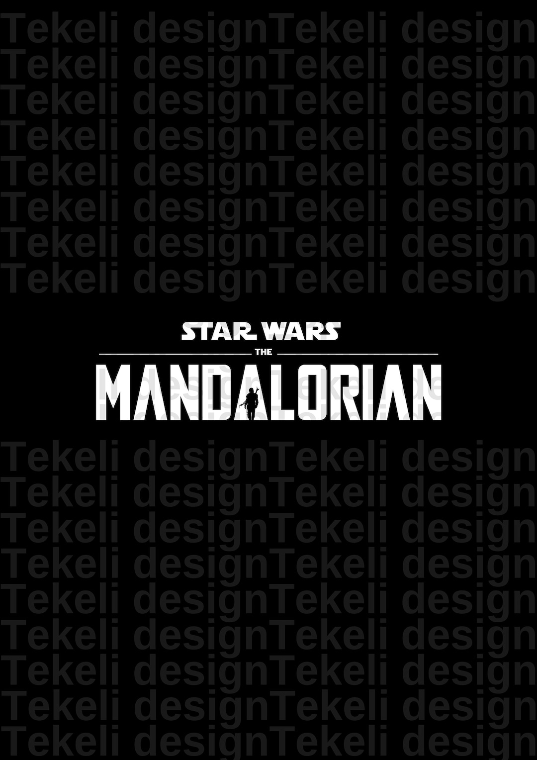 Star Wars Text Svg Mandalorian Text Svg white and Black - Etsy