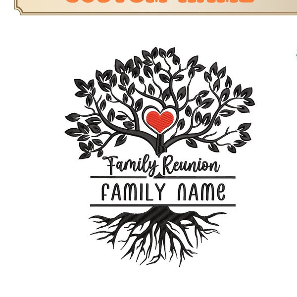 Family Reunion Embroidery - Etsy