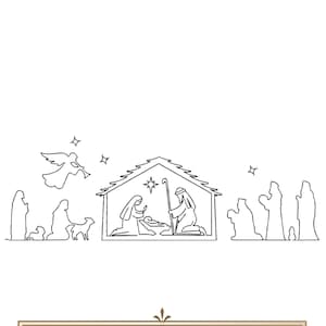Nativity Scene Embroidery Design 5 Sizes, Advent Christian Christmas ...