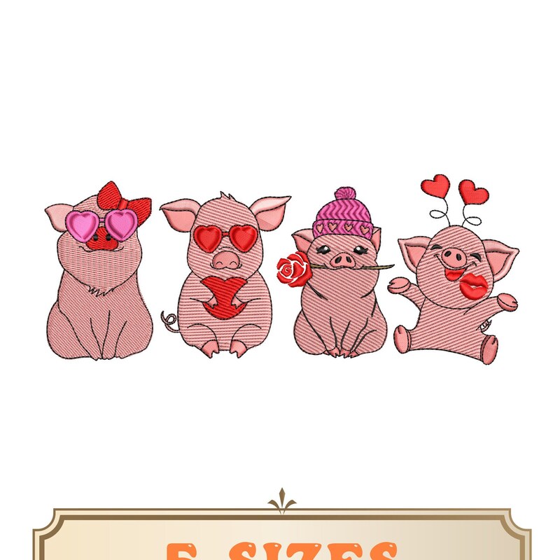 Pig Embroidery - Etsy