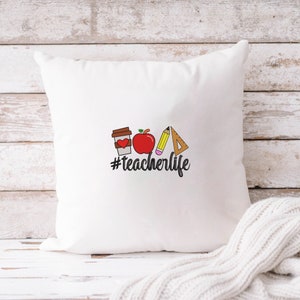 Teacher Life Embroidery Design 5 Sizes, Back to School Machine ...