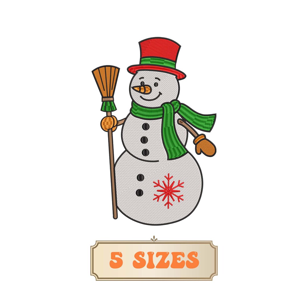 FSL Snowman Embroidery Design 5 Sizes, Free Standing Lace Snowman ...